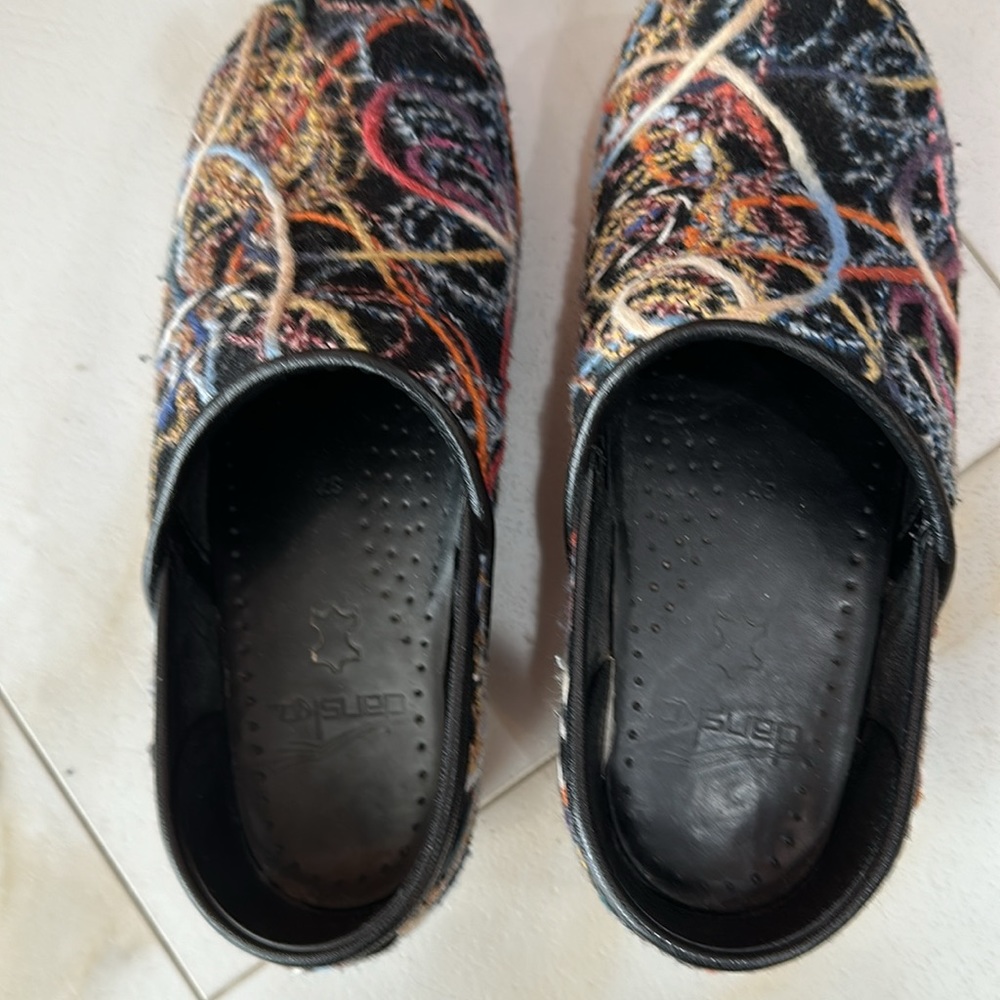 Dansko Wool Confetti Yarn Clogs - Gem